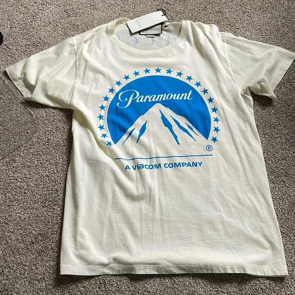 Gucci | Tops | New With Tag Authentic Gucci Oversize Paramount Beige T ...